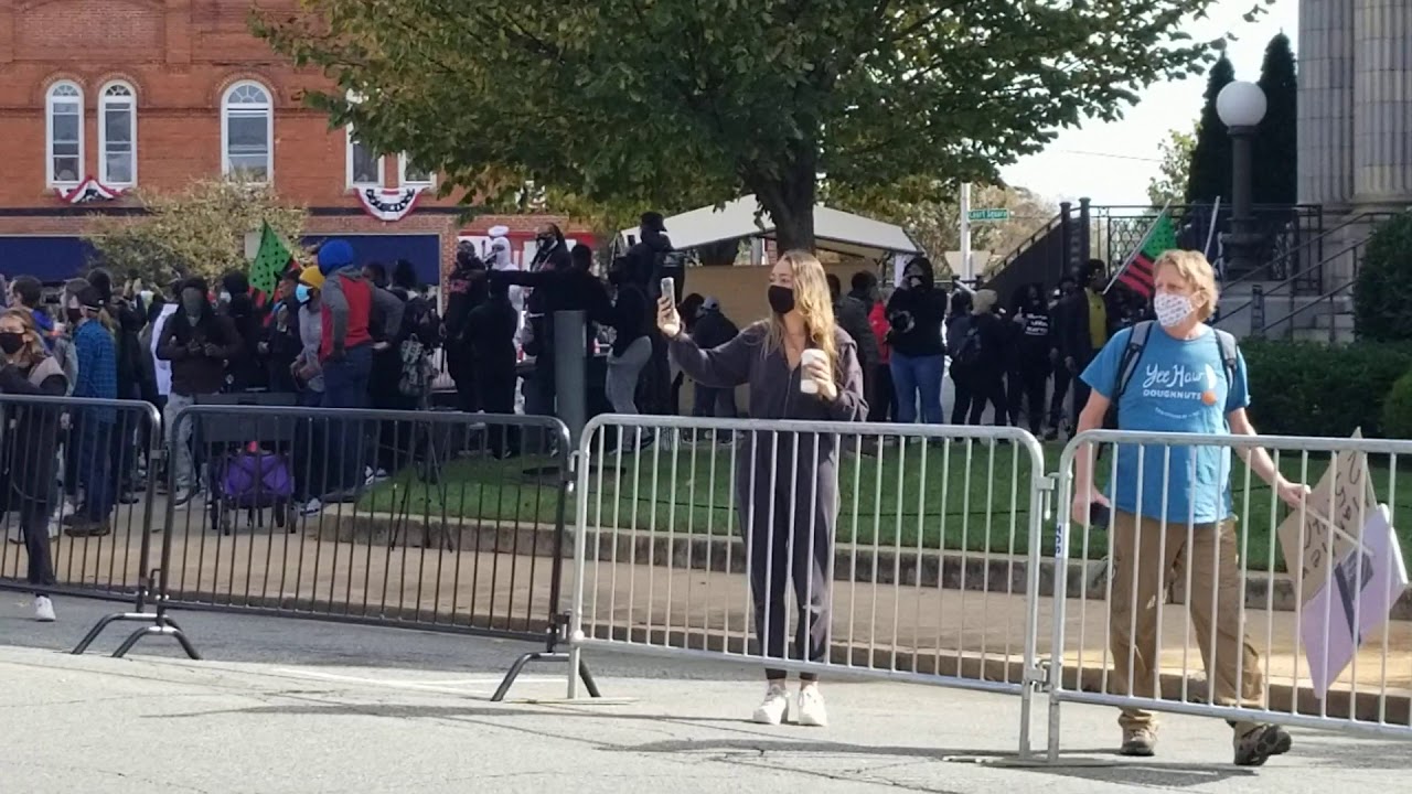 Graham NC Protest 10/31/20 Arrest Made - YouTube