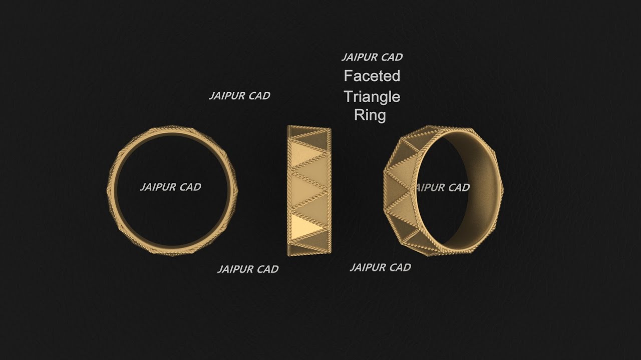 How To Make Faceted Triangle Ring - YouTube