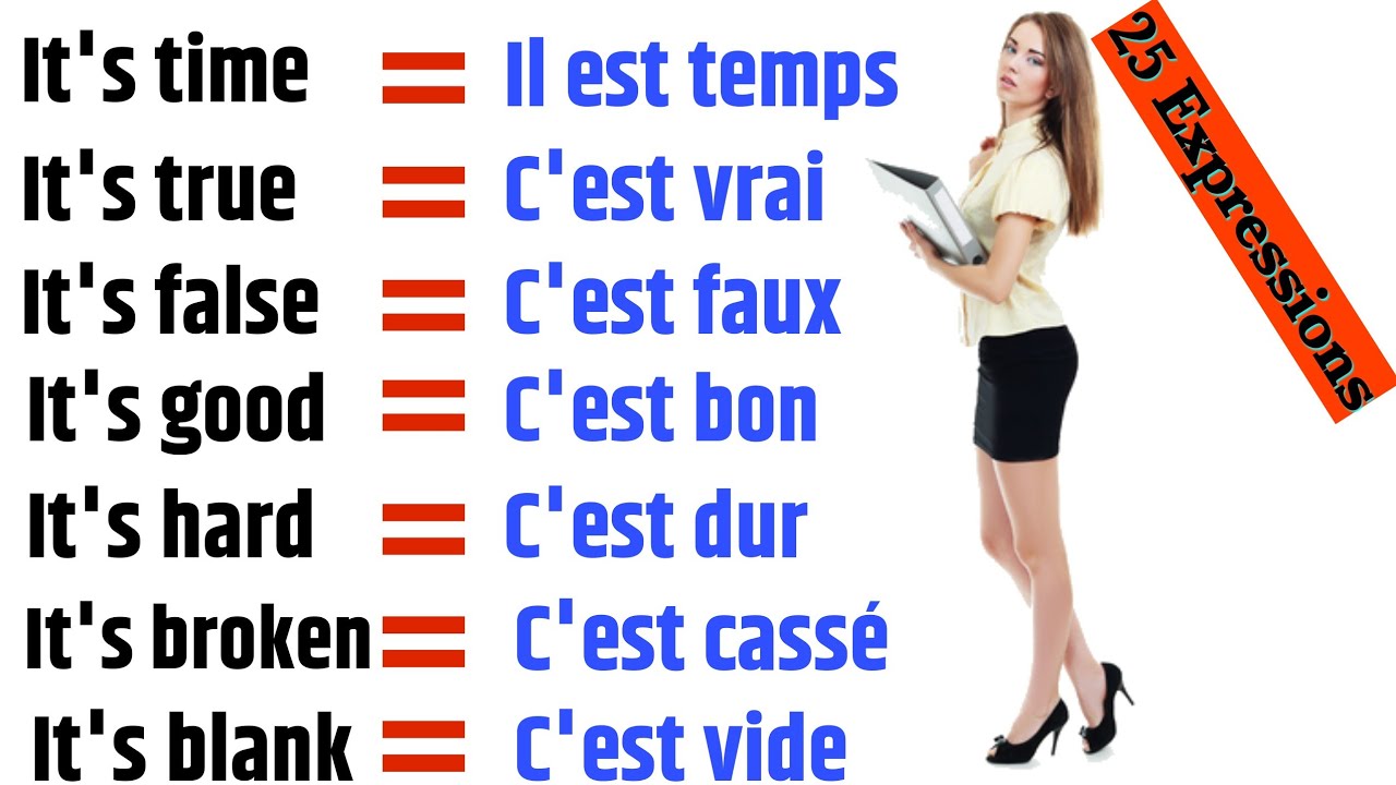 25 Expressions courtes très utiles en Anglais (USEFUL ADJECTIVES ...