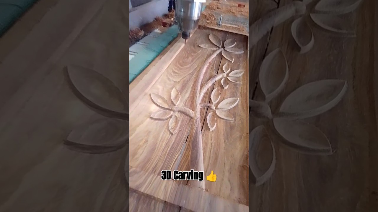 3D carving design cnc router machine 🔥🧑‍ ️💯 - YouTube