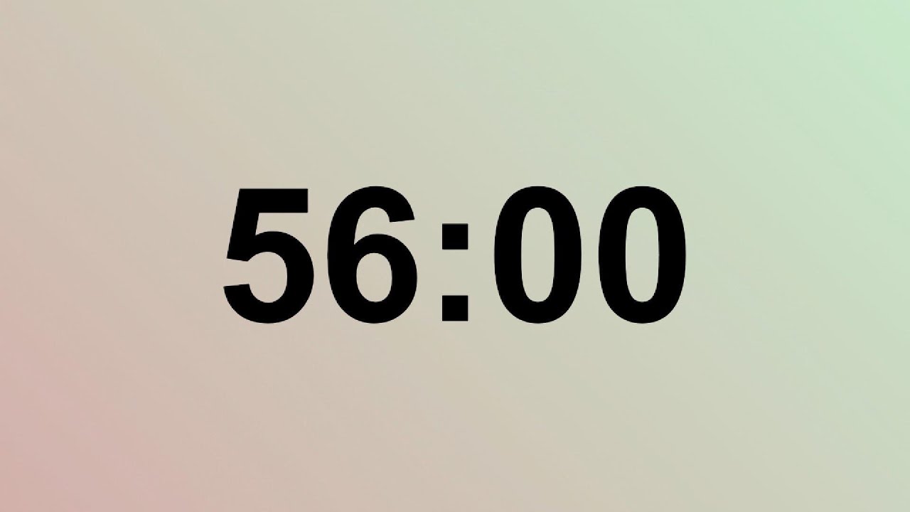 56 Minute Timer with Bomb Blast Finale Countdown with Explosive Finish ...