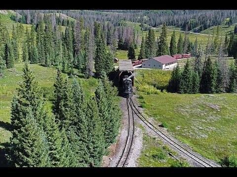 C&TSRR = Cumbres Pass = Turning the train. - YouTube