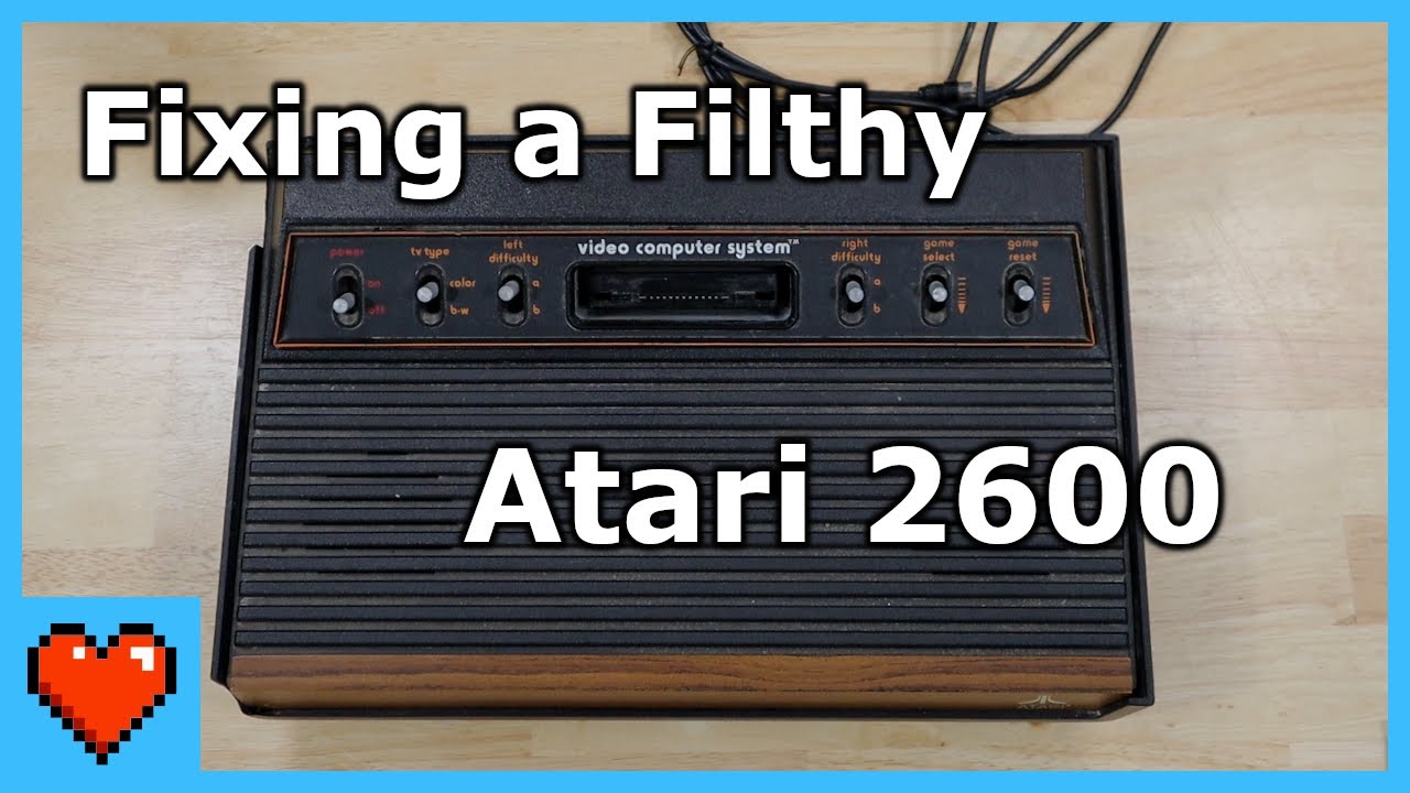 Fixing a Dirty Atari 2600 - Black Screen/RIOT Chip Replacement - YouTube