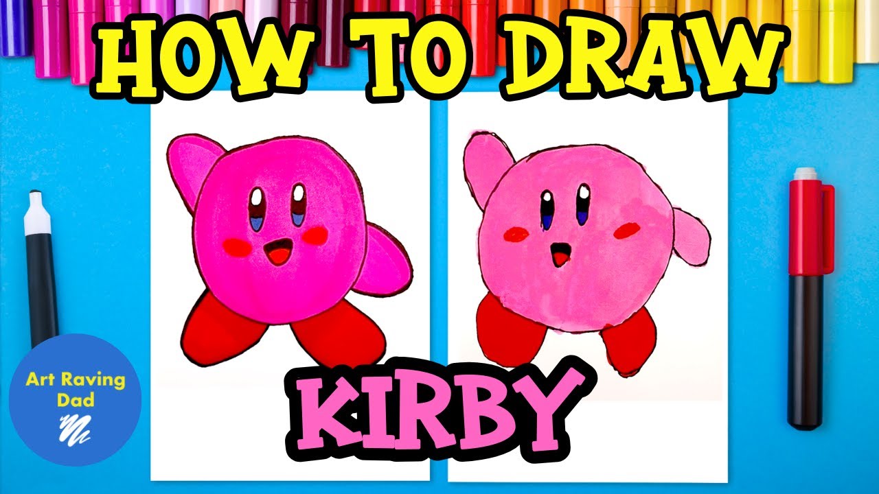 How to Draw Kirby Easy Step by Step | Cute Nintendo Game Character ...