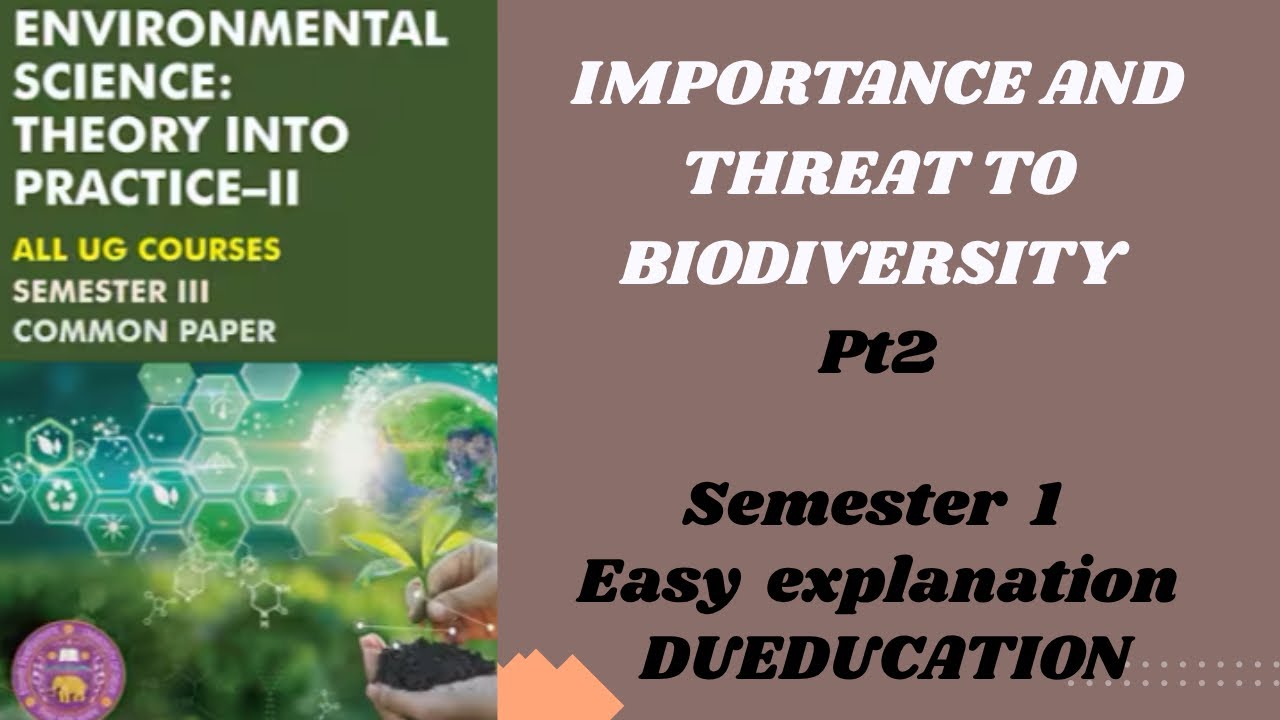 Threats to biodiversity part 2 | ENVIRONMENTAL SCIENCE - YouTube