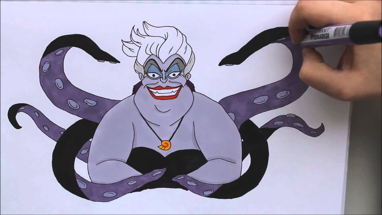 Coloring Ursula and saying Hi! - YouTube