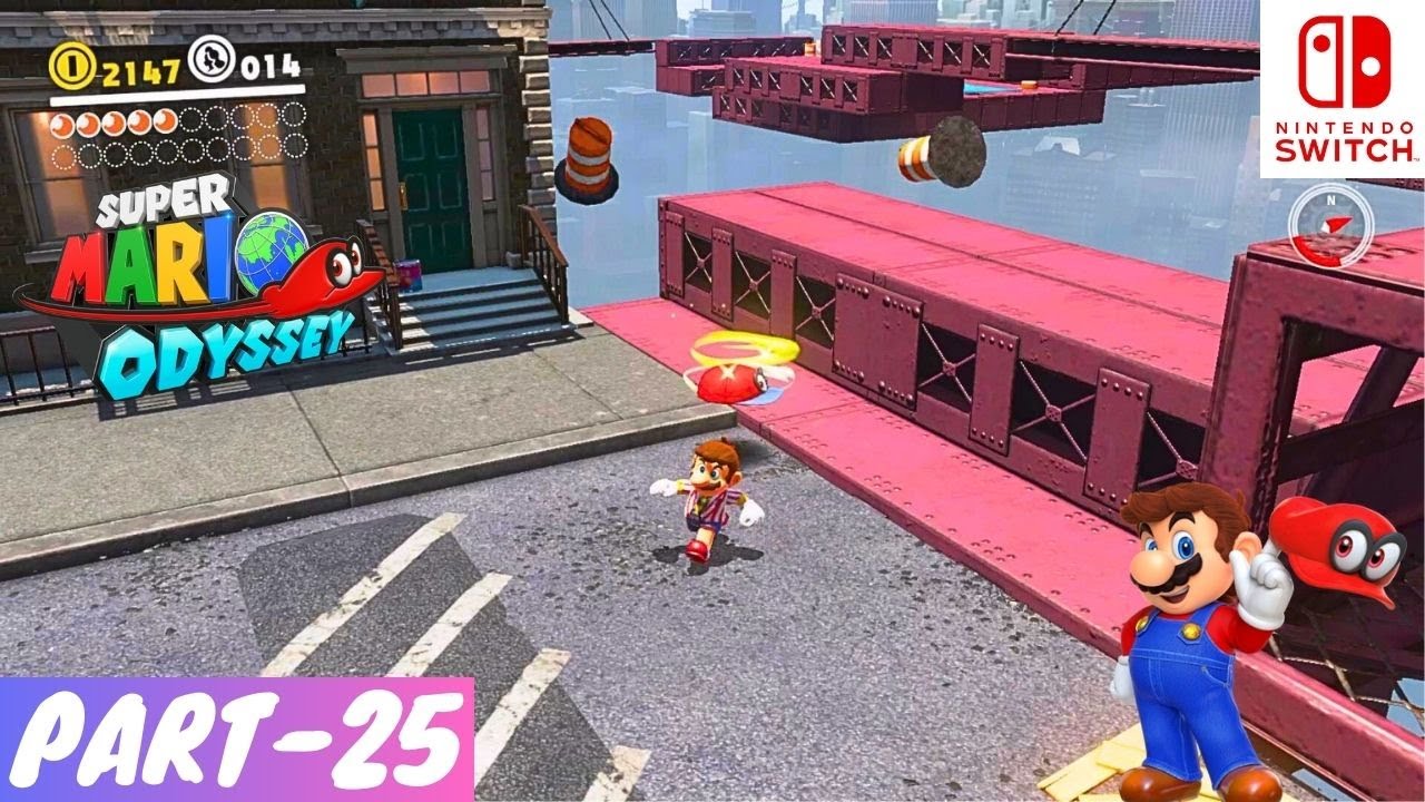 Super Mario Odyssey [ METRO KINGDOM- FIND MOON ] Part-25 ! - YouTube
