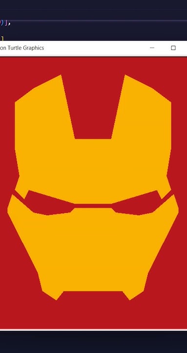 Python Turtle Code To Draw Ironman Youtube