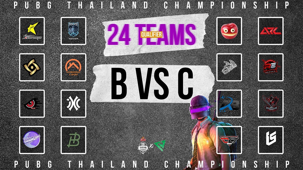 🔴 ย้อนหลัง PUBG Thailand Championship qualifier 24 team x LJ eSports B vs C - YouTube