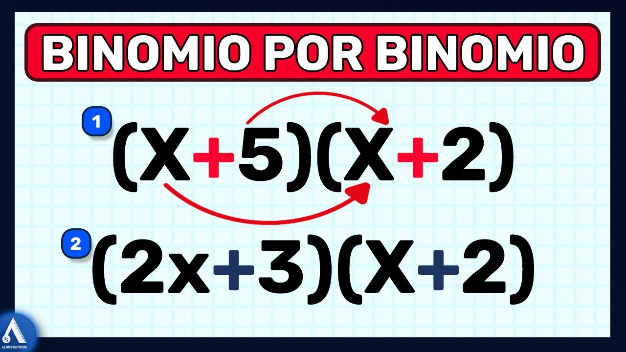 BINOMIO POR BINOMIO Parte 1 (MULTIPLICACIÓN de BINOMIOS) - YouTube