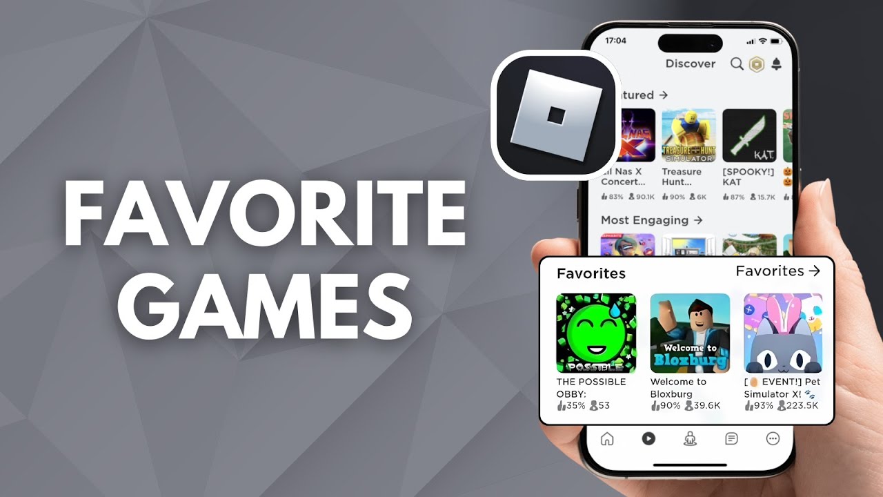 How to Favorite Games on Roblox Mobile! - YouTube
