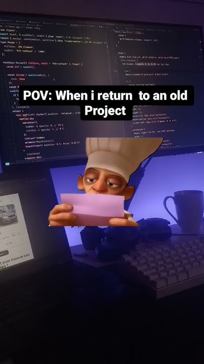 When I Return To An Old Project Developer Coder React Html Programmingtips Python