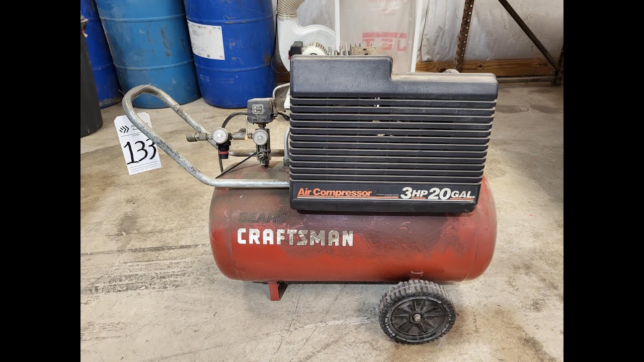 AIRCRAFT CONTROL MANUFACTURER AUCTION LOT 133 - CRAFTSMAN 3 HP 20 ...