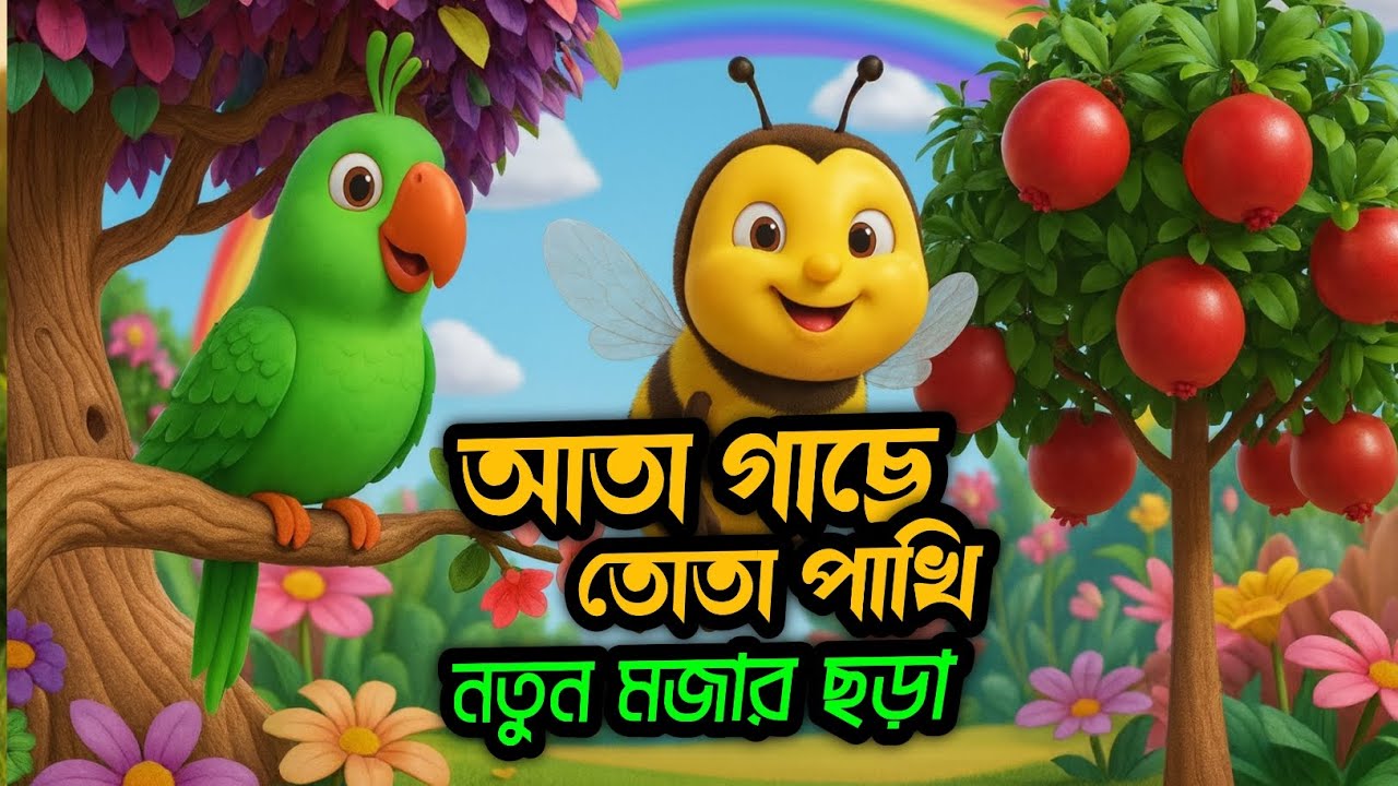 আতা গাছে তোতাপাখি|Ata Gachhe Tota Pakhi|Pathshala|Bangla Cartoon Rhymes ...