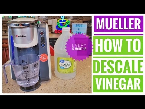 HOW TO DESCALE Mueller U-700 Single Serve K-Cup Coffee Maker Clean With ...