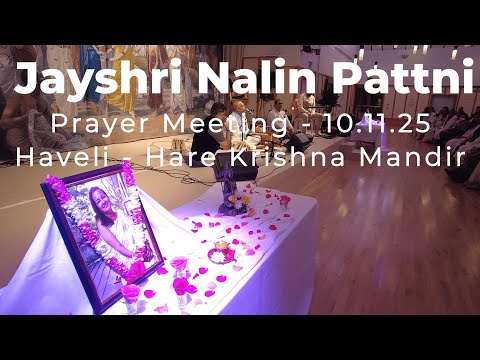 2025 - Jayshri Nalin Pattni (Dhanak) - Prayer Meeting / Sok Sabha 10.11.25