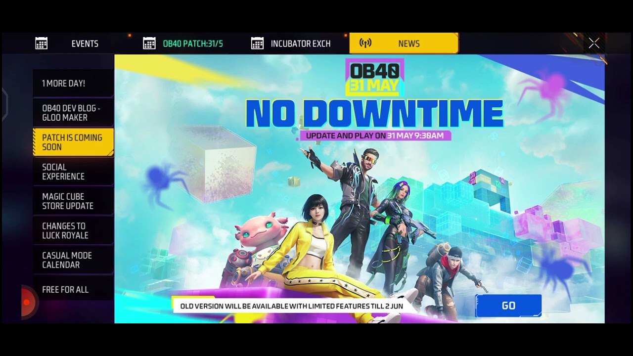 new ob40 update details free fire - YouTube