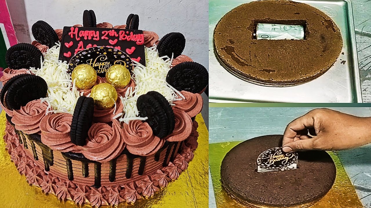 Money cake/money cake tutorial/money cake for birthday/kue ulang tahun ...