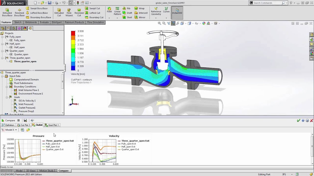 SOLIDWORKS What's New 2015 Section08 Flow Simulation - YouTube