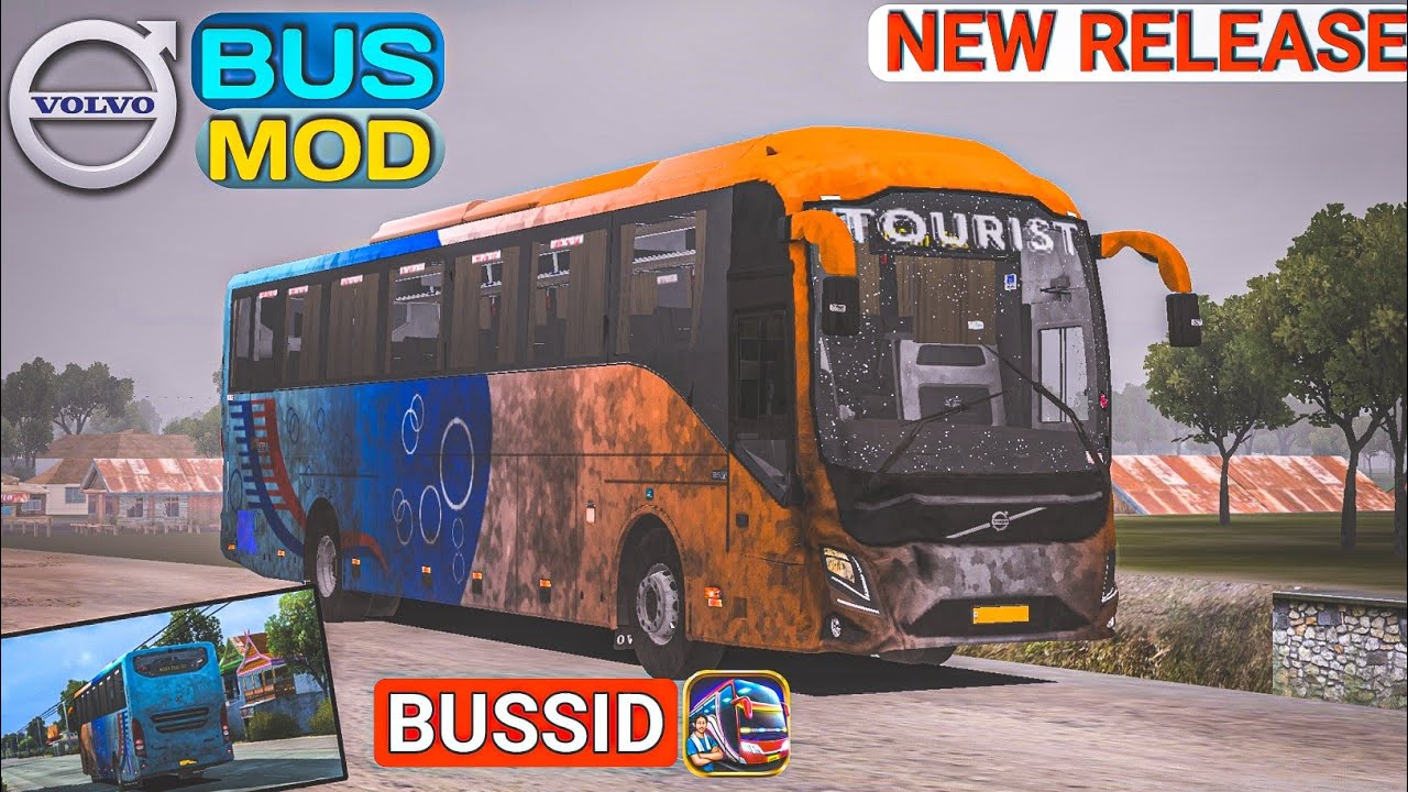 download new release volvo bus mod for bus simulator indonesia - YouTube