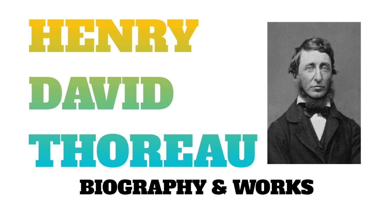 Henry David Thoreau biography and works - YouTube