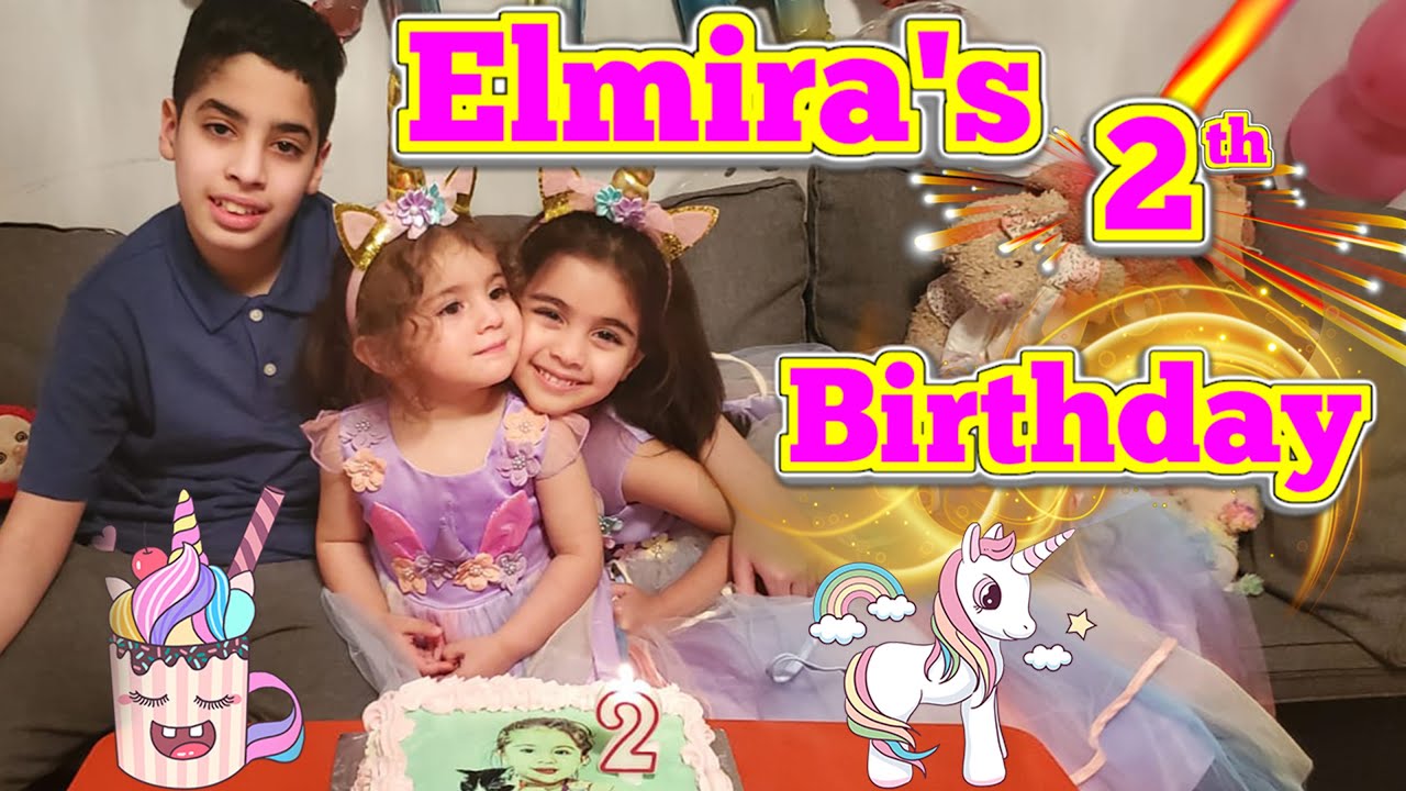 Happy Birthday Elmira - Birthday Cake and Surprise Family Party - YouTube