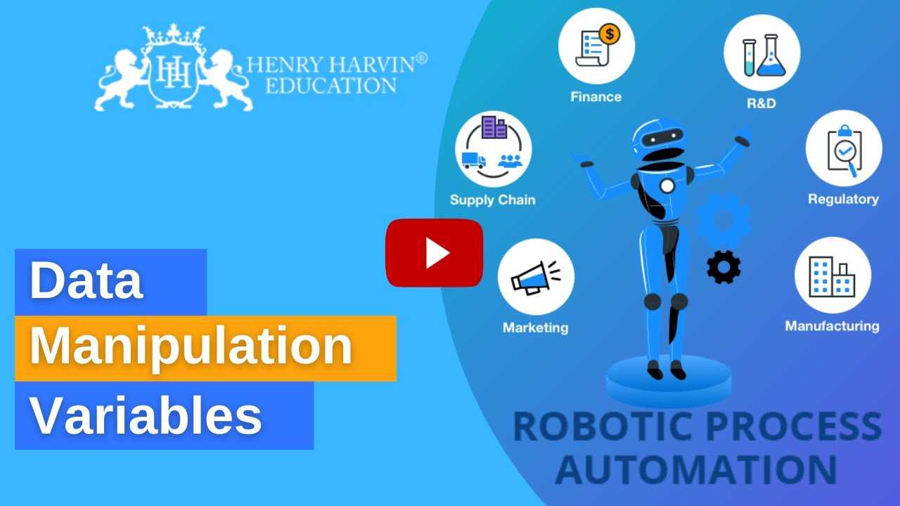 Data Manipulation Variables | Best RPA Using Ui Path Course Tutorial ...