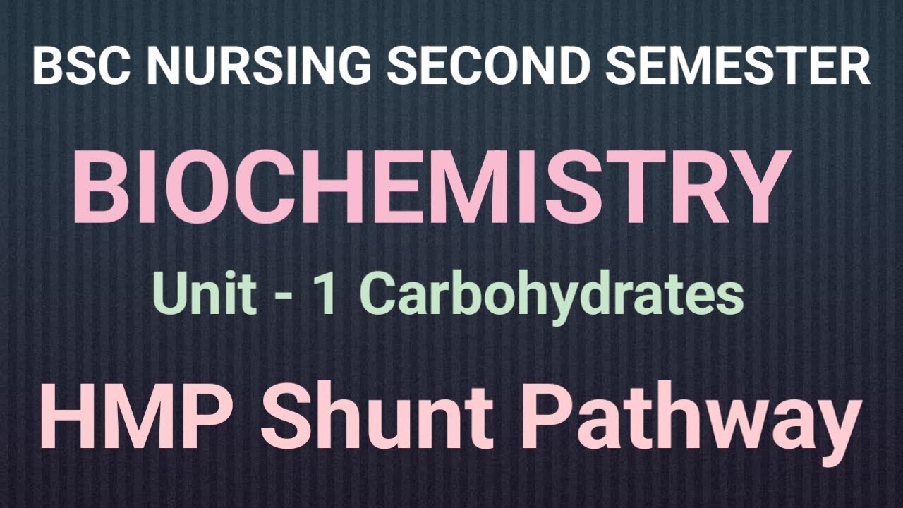 HMP Shunt Pathway in Biochemistry - YouTube