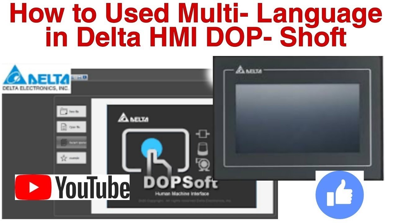 Write program Multi language in Delta hmi DOP-Series like English ...