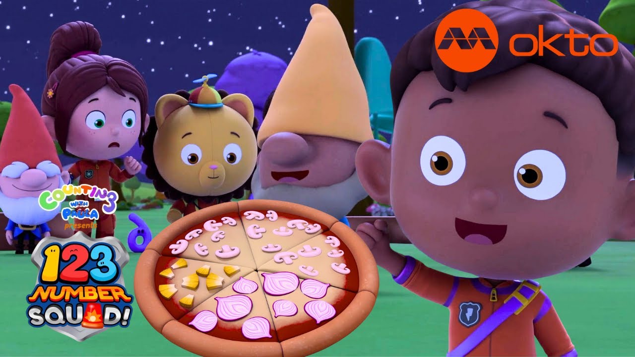 Pizzas for EVERYONE? That's recipe for a DISASTER! | 123 Number Squad ...