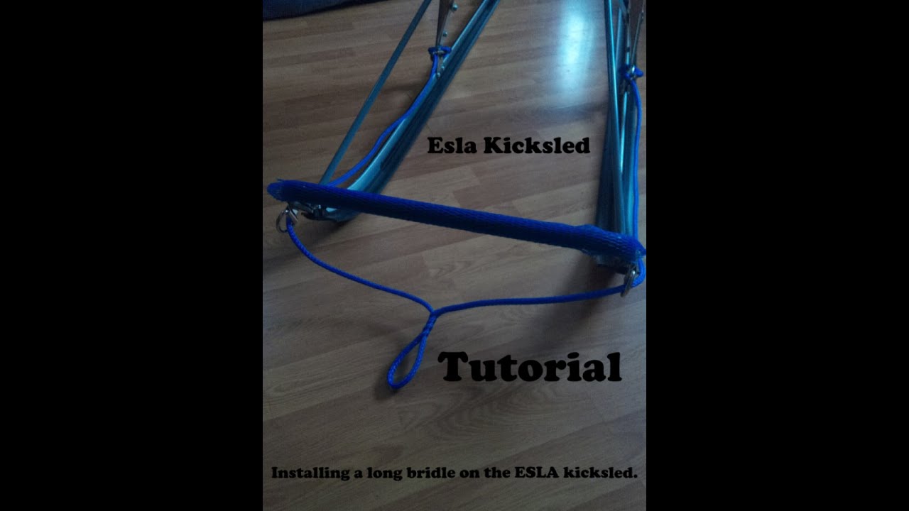 Installing Long Kicksled Bridle on the ESLA Kicksled - YouTube