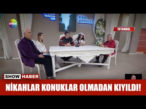 Nikahlar konuklar olmadan kıyıldı!