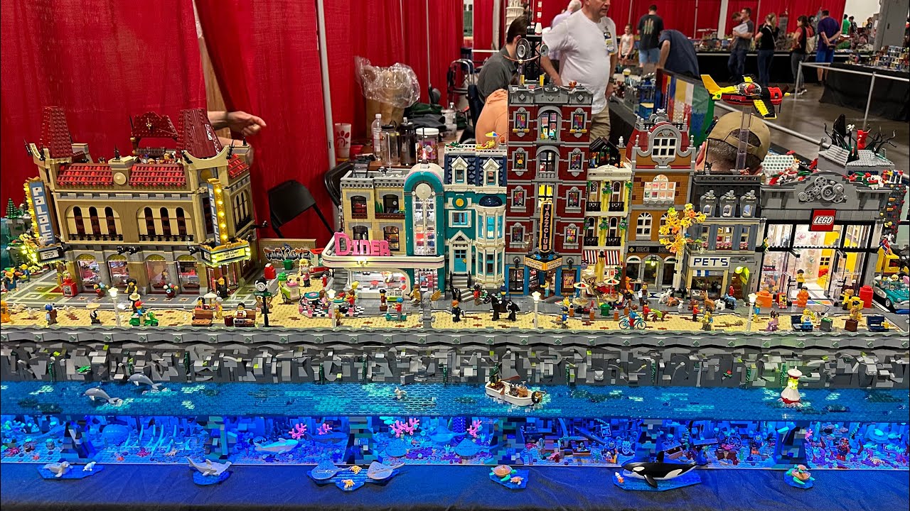 LEGO City Waterfront - BrickFair VA 2023 - YouTube