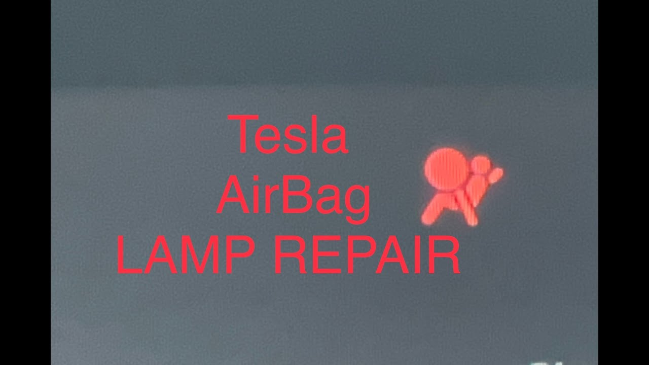 Tesla Model S AirBag fault repair - YouTube