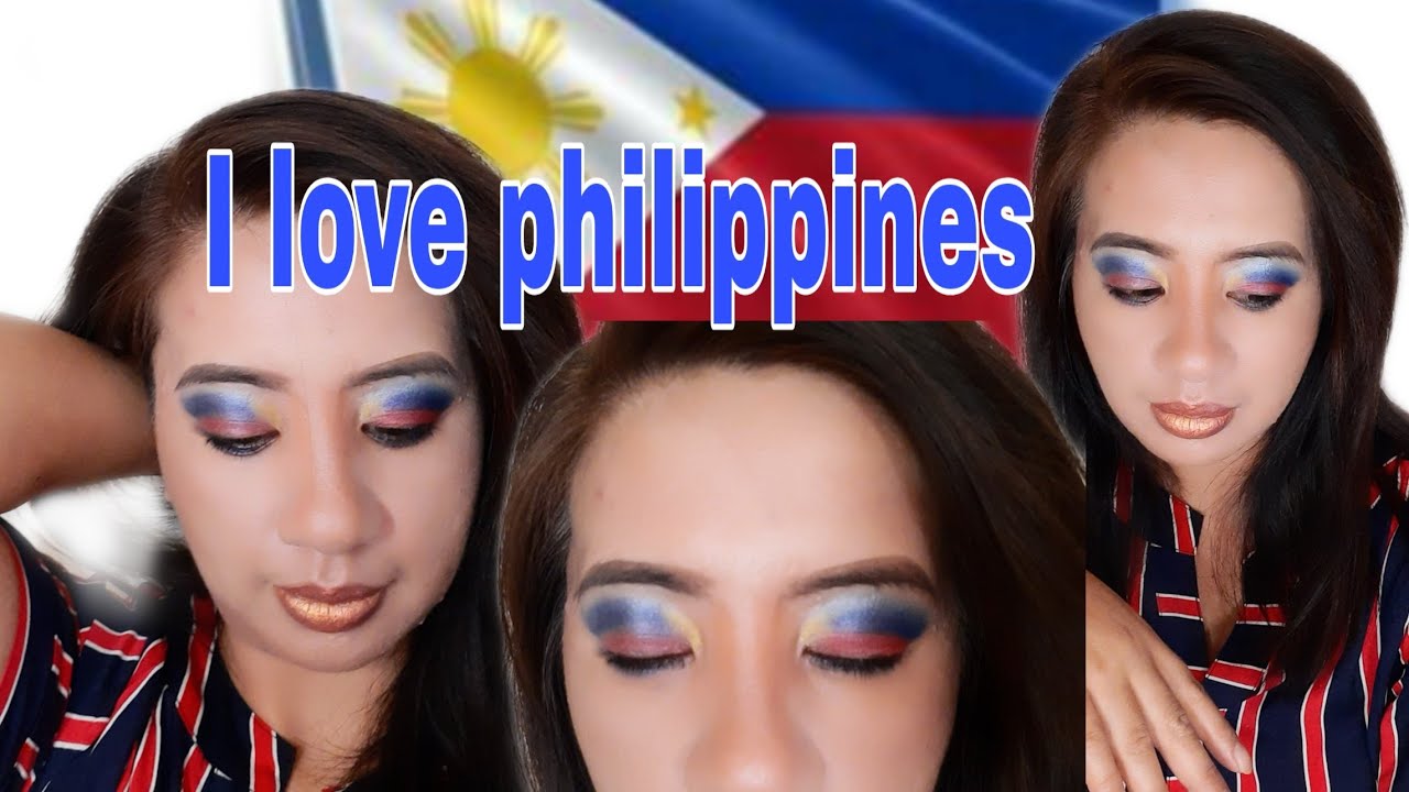 Philippine Flag Inspired Makeup|Eyeshadow | It's more fun in the ...