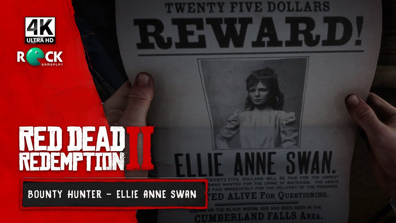 Red Dead Redemption II Gameplay | 4K 60FPS | Bounty Hunter | Ellie Anne ...