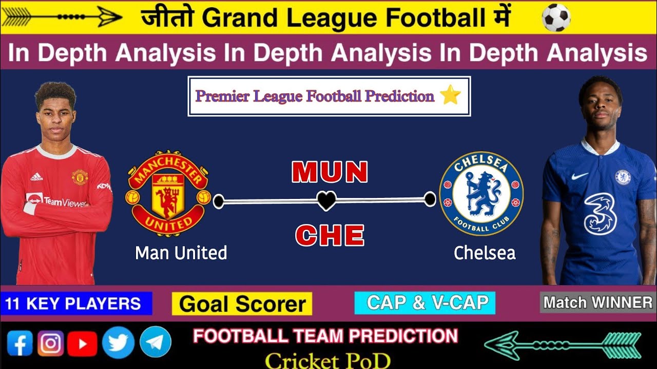 mun vs che dream11 prediction | mun vs che dream11 team | mun vs che ...