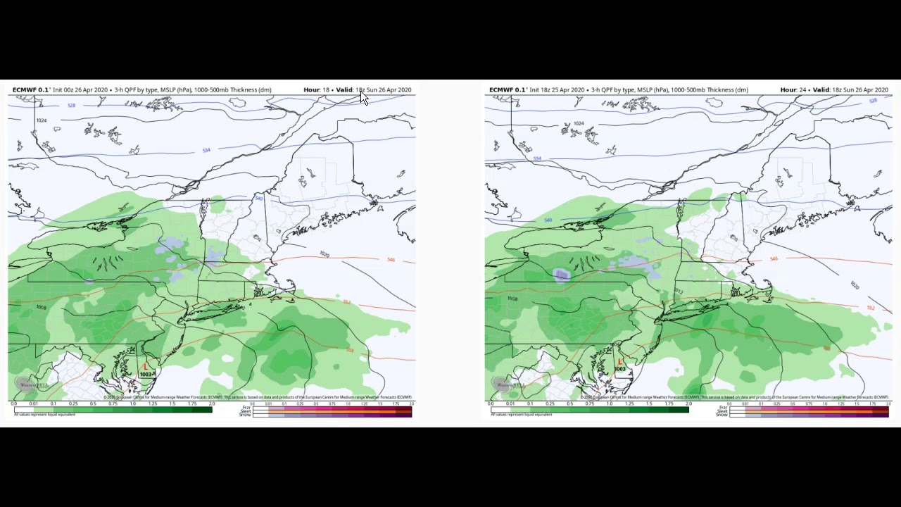 Sunday Rain to wet snow transition 4-26-20 - YouTube
