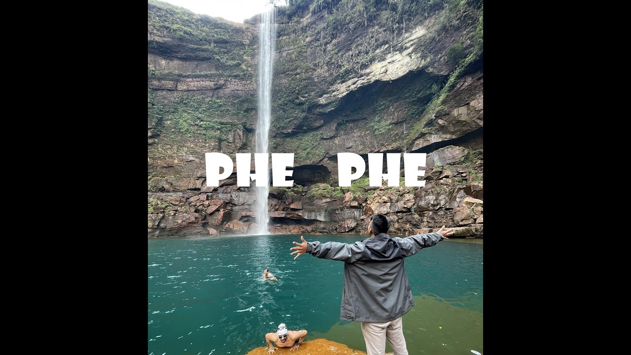 phe phe waterfall | Clear blue water | Meghalaya | - YouTube