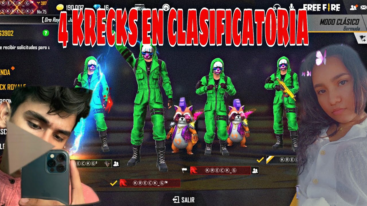 Nos hacemos pasar por KRECK GAMER // FREE FIRE 😳 - YouTube