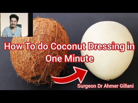 How To do Coconut Dressing in One Minute - YouTube