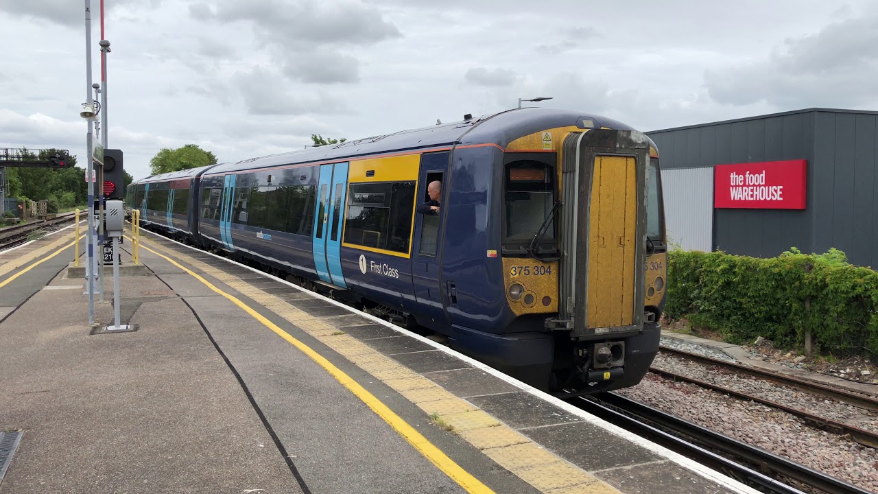 3 Car Southeastern Class 375 Departing Sittingbourne - YouTube