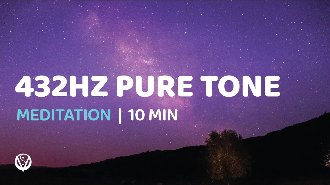 432 Hz Universe Frequency | 10 Minute Meditation | Dark Screen - YouTube
