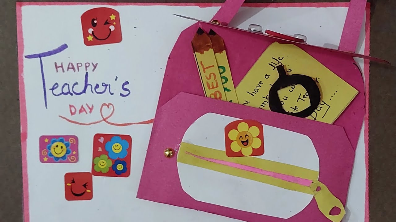Teachers day card | Easy and beautiful Teachers day card | DIY Card for ...