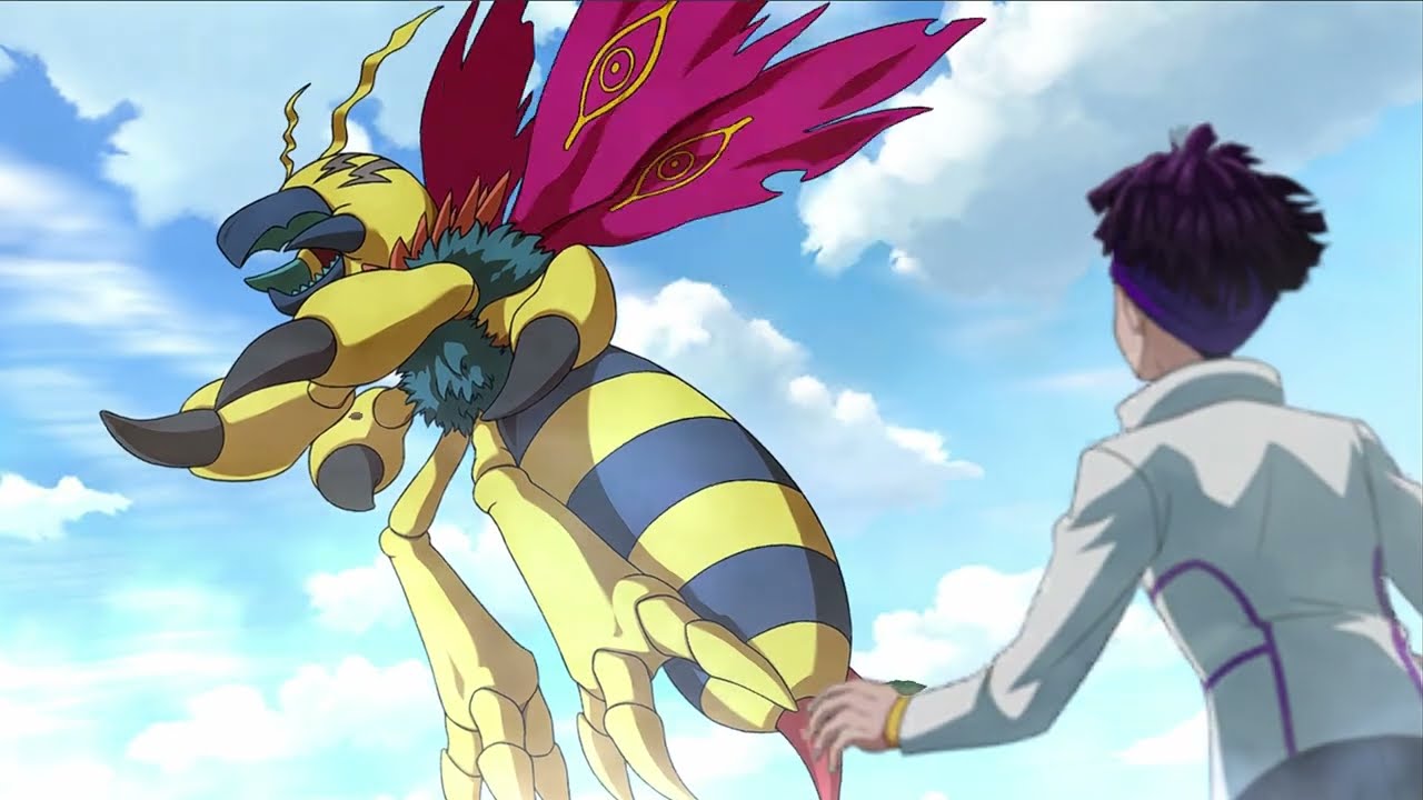 Kunemon evolve Flymon - Brown Stingers Skill.: Digimon Survive ...