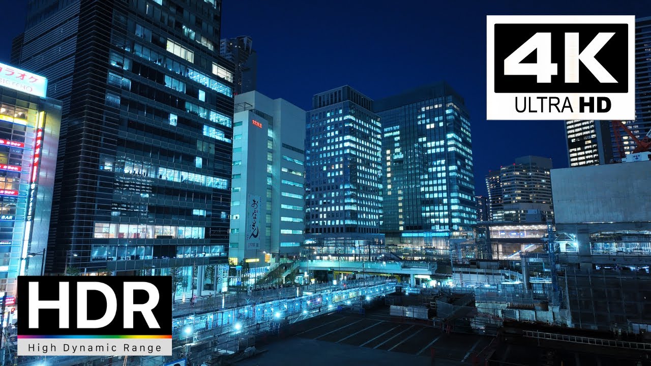 TOKYO - Night Walk in Japan, Shimbashi【4K HDR】 - YouTube