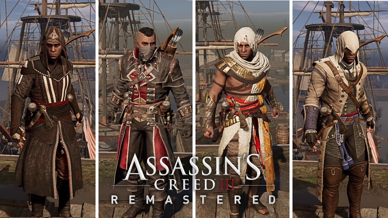 Assassin's Creed 3 Remastered | Todos os Trajes (all ac 3 outfits ...