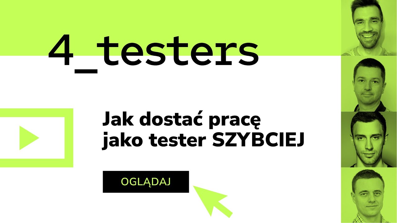 Jak dostać pracę jako tester SZYBCIEJ? – 4_testers - YouTube