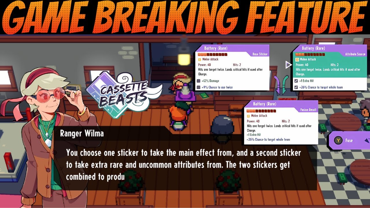 STICKER FUSION Is OP!!! | Cassette Beasts - YouTube