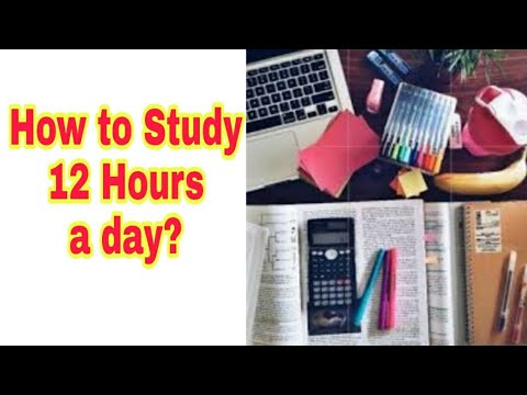 How to study 12 Hours a Day?? - YouTube